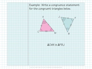 2.7.1 Congruent Triangles | PDF