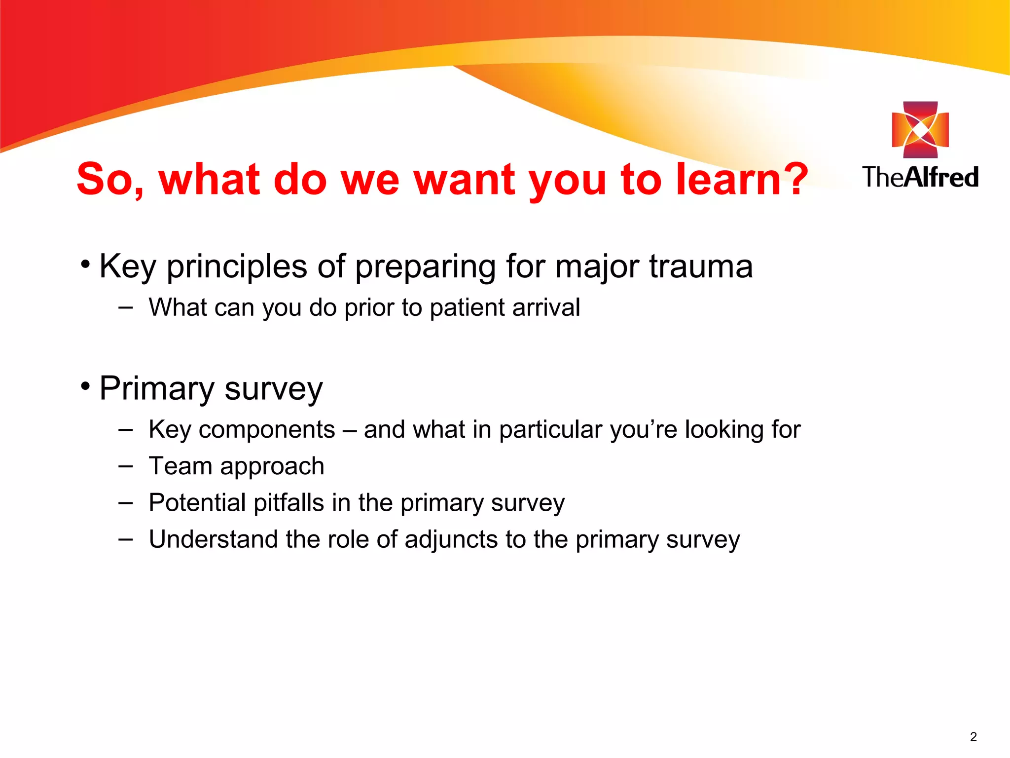 Primary Survey - Jeremy Stevens | PPT
