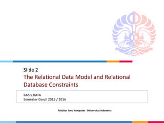 2. relational model_150903 | PPT