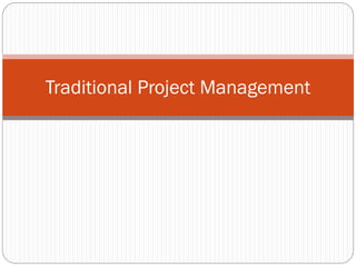 2. traditional project management -ch2 | PDF