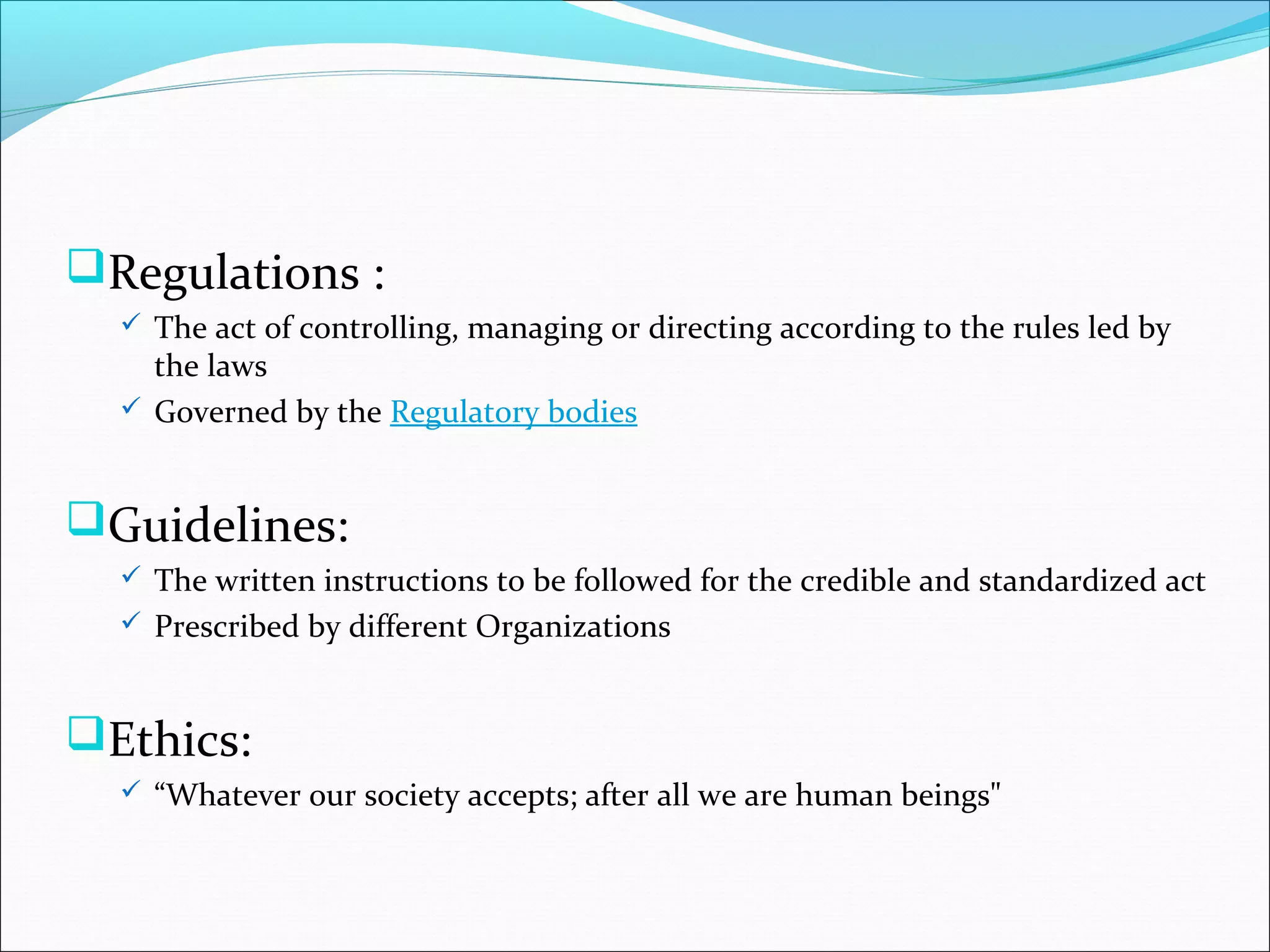 Regulations, guidelines & ethics in clinical research | PPT
