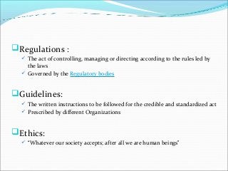 2. regulations overview | PPT