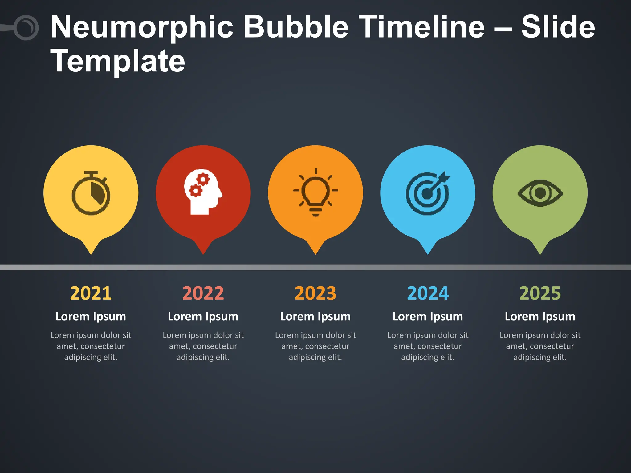 Speech-Bubble-Timeline with infographics | PPT