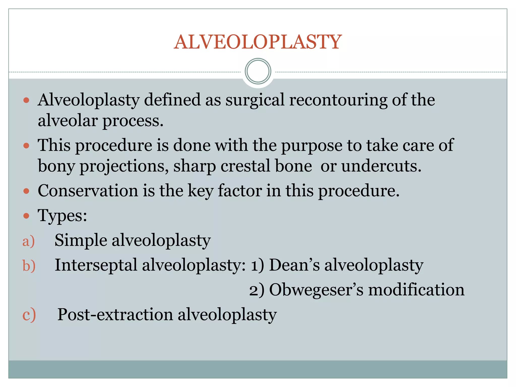 Pre Prosthetic Surgery | PPTX