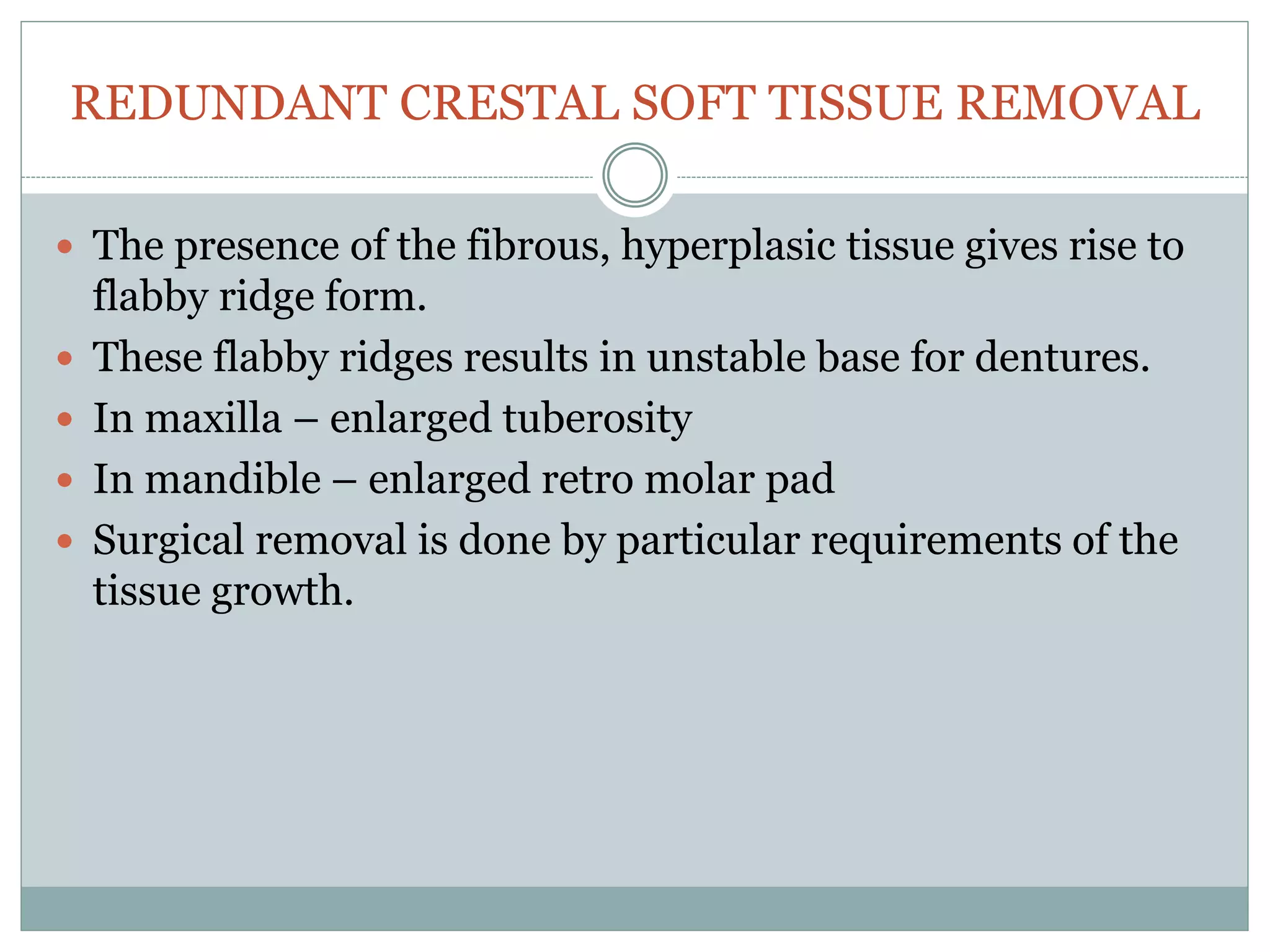 Pre Prosthetic Surgery | PPTX