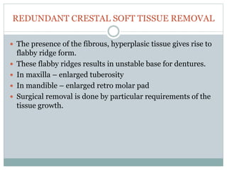 Pre Prosthetic Surgery | PPTX