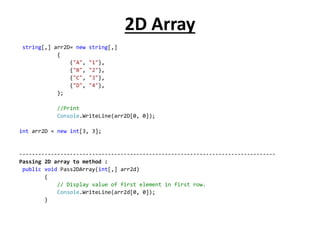 2. overview of c# | PPT