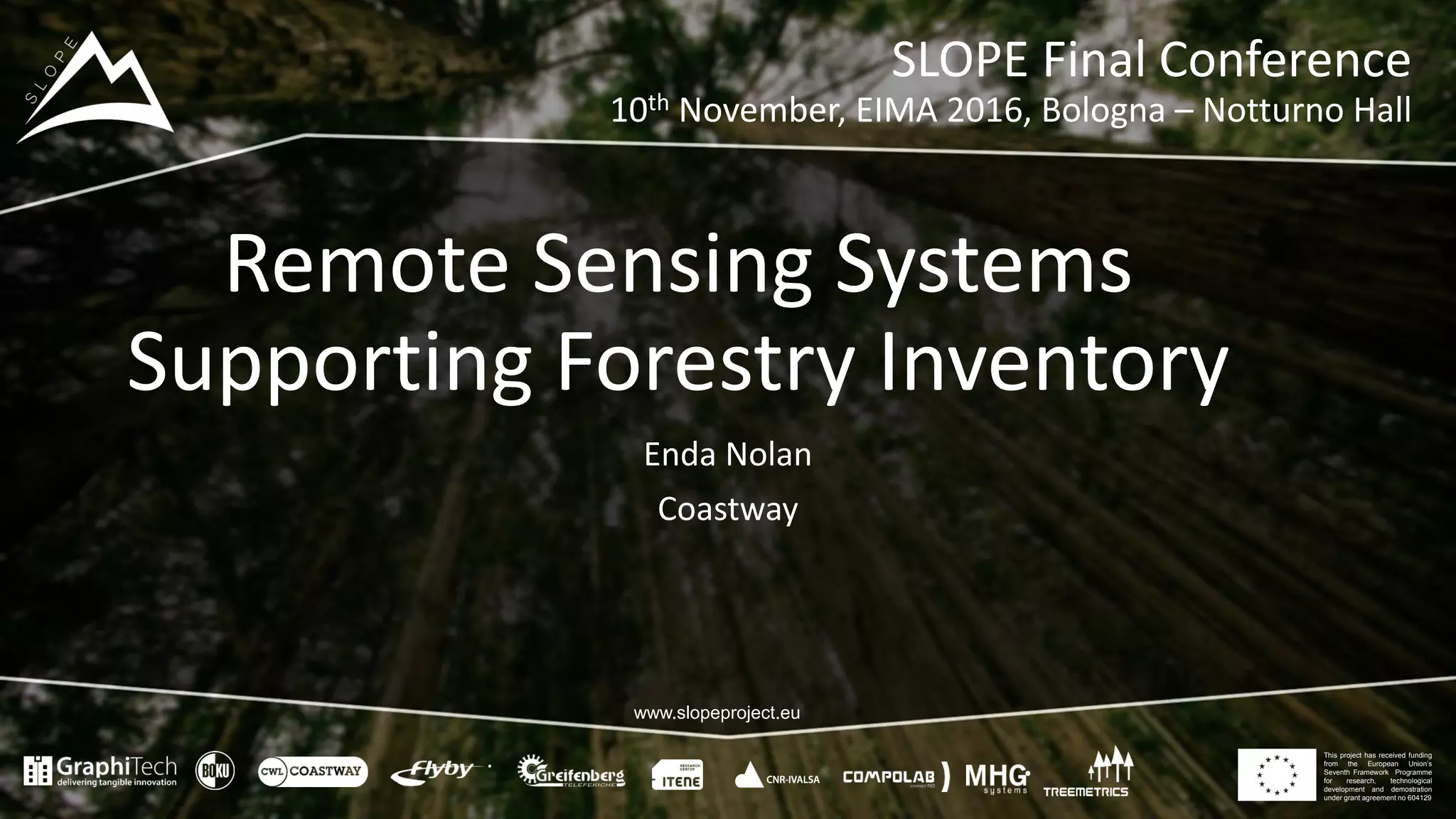 SLOPE Final Conference - remote sensing systems | PPT
