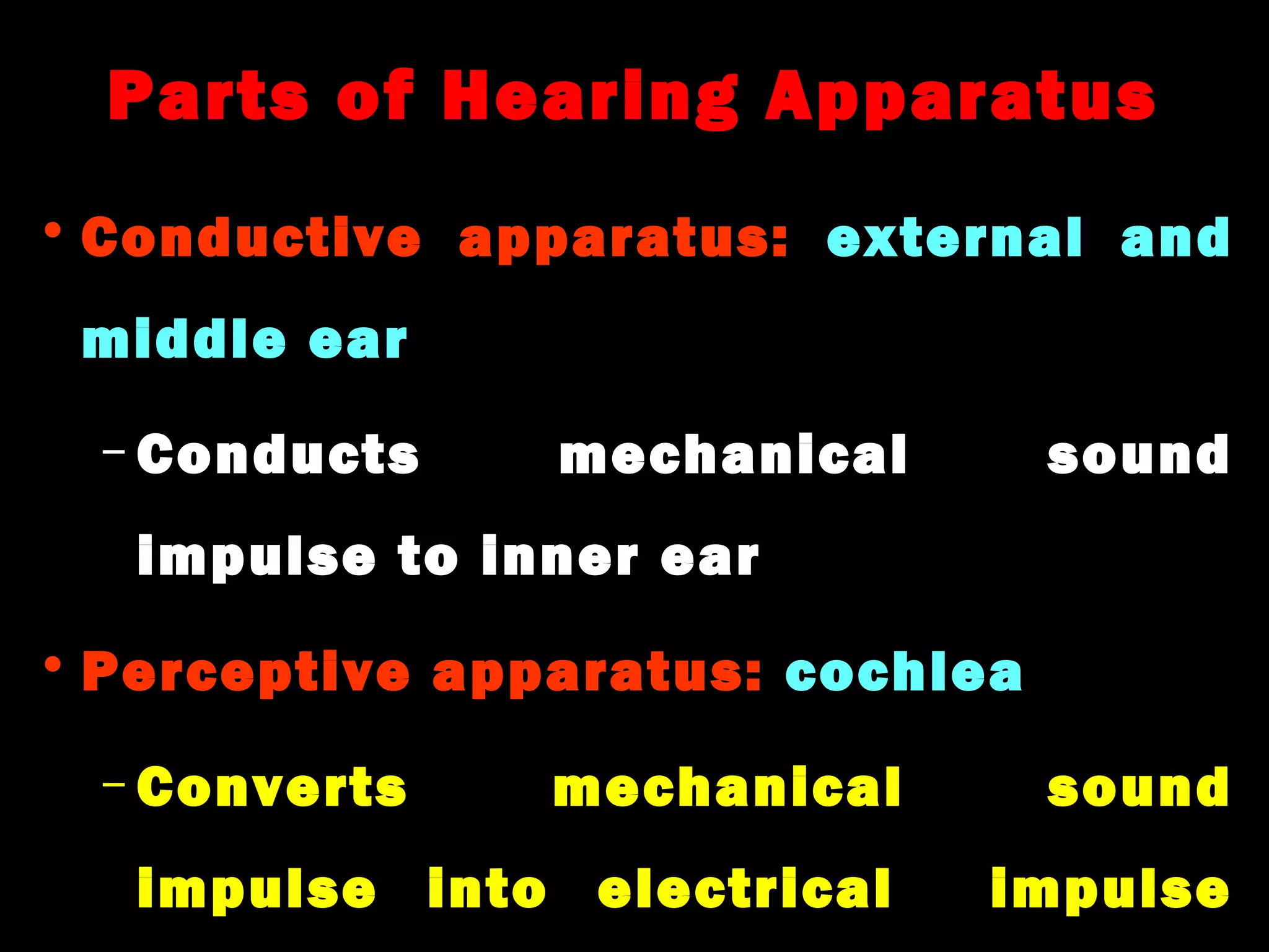 Physiology of hearing and balance | PPT