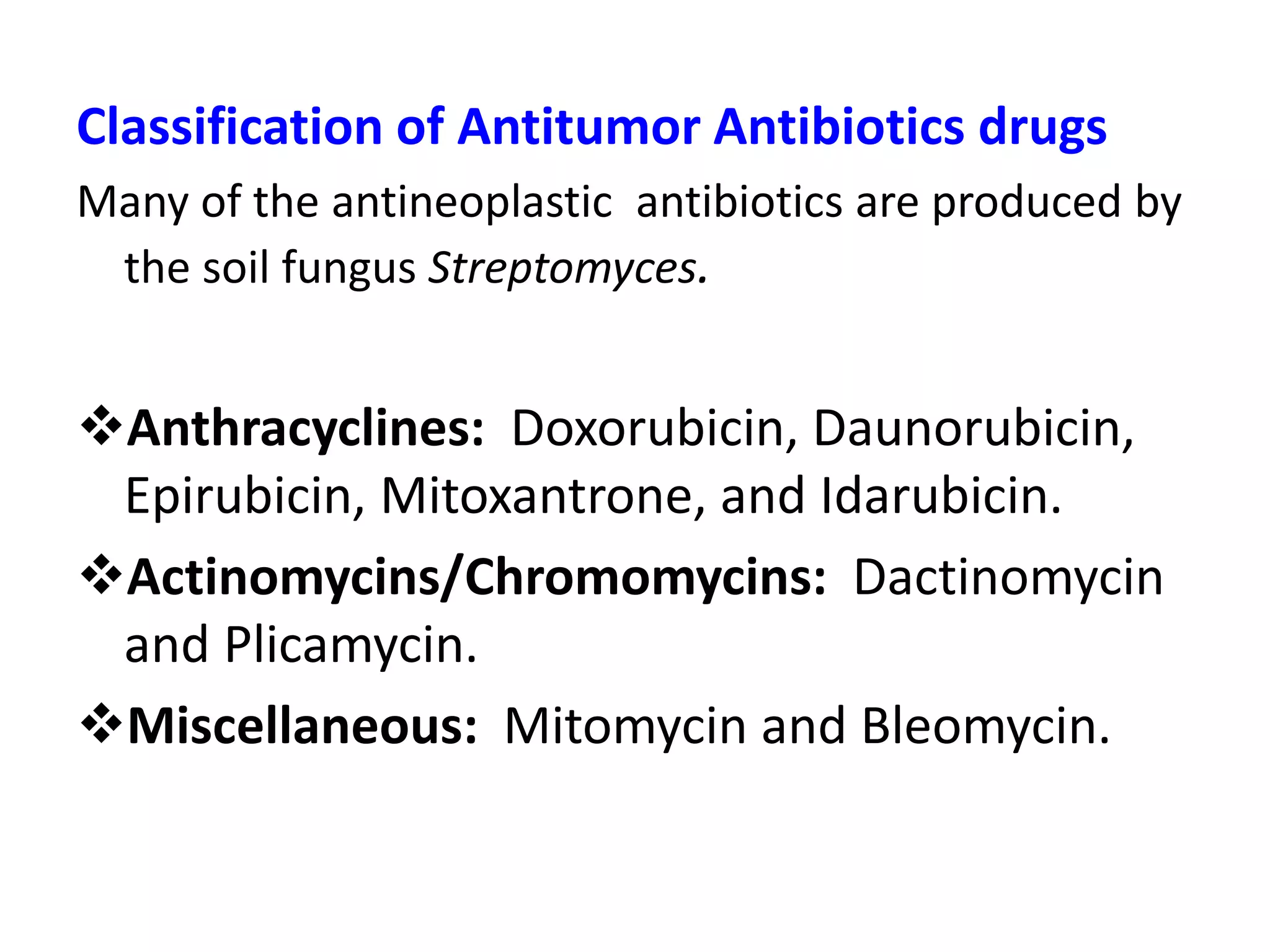 2.Antitumor Antibiotics | PPTX