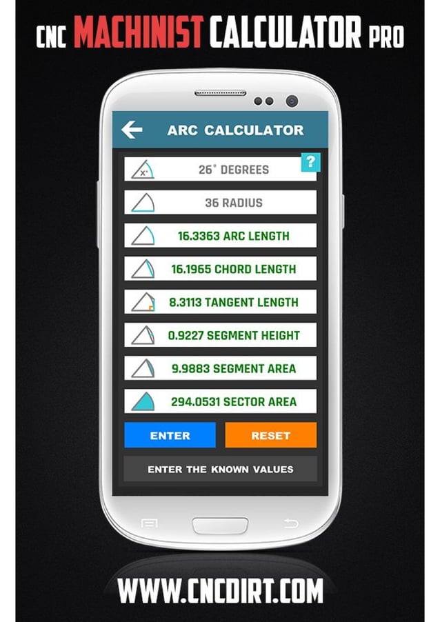 CNC Machinist Calculator Circle Segment Calculator | PDF
