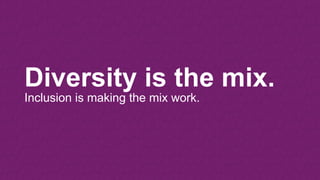 Diversity: Capitalizing on the Mix | PPT | Free Download