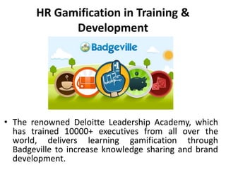 Sucess Stories of Gamification in HR - Manu Melwin Joy | PPTX