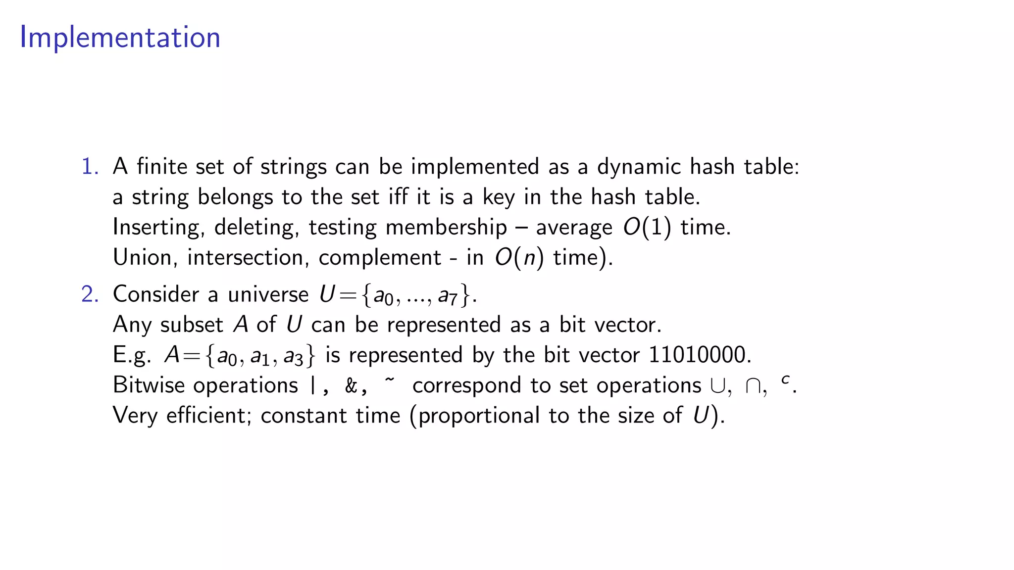 2.1 Union, intersection and complement | PPT