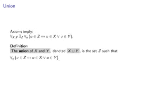 2.1 Union, intersection and complement | PPT