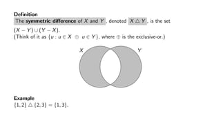 2.4 Symmetric difference | PDF