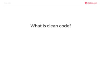 Introduction to Clean Code | PDF