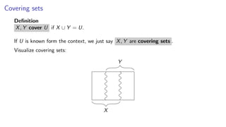 2.5 Disjoint, covering and complementary sets | PPT