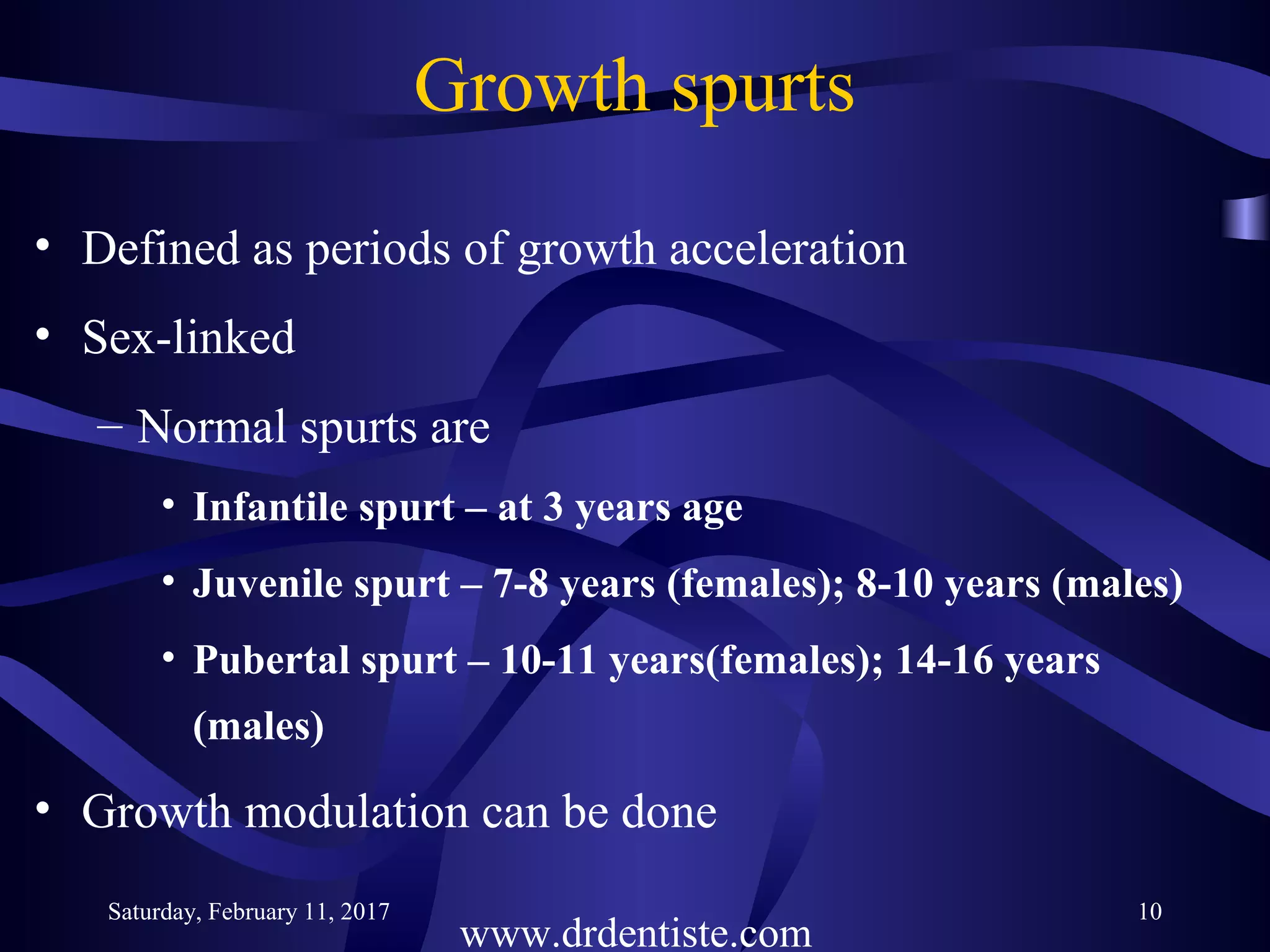 growth & development in orthodontics | PPT
