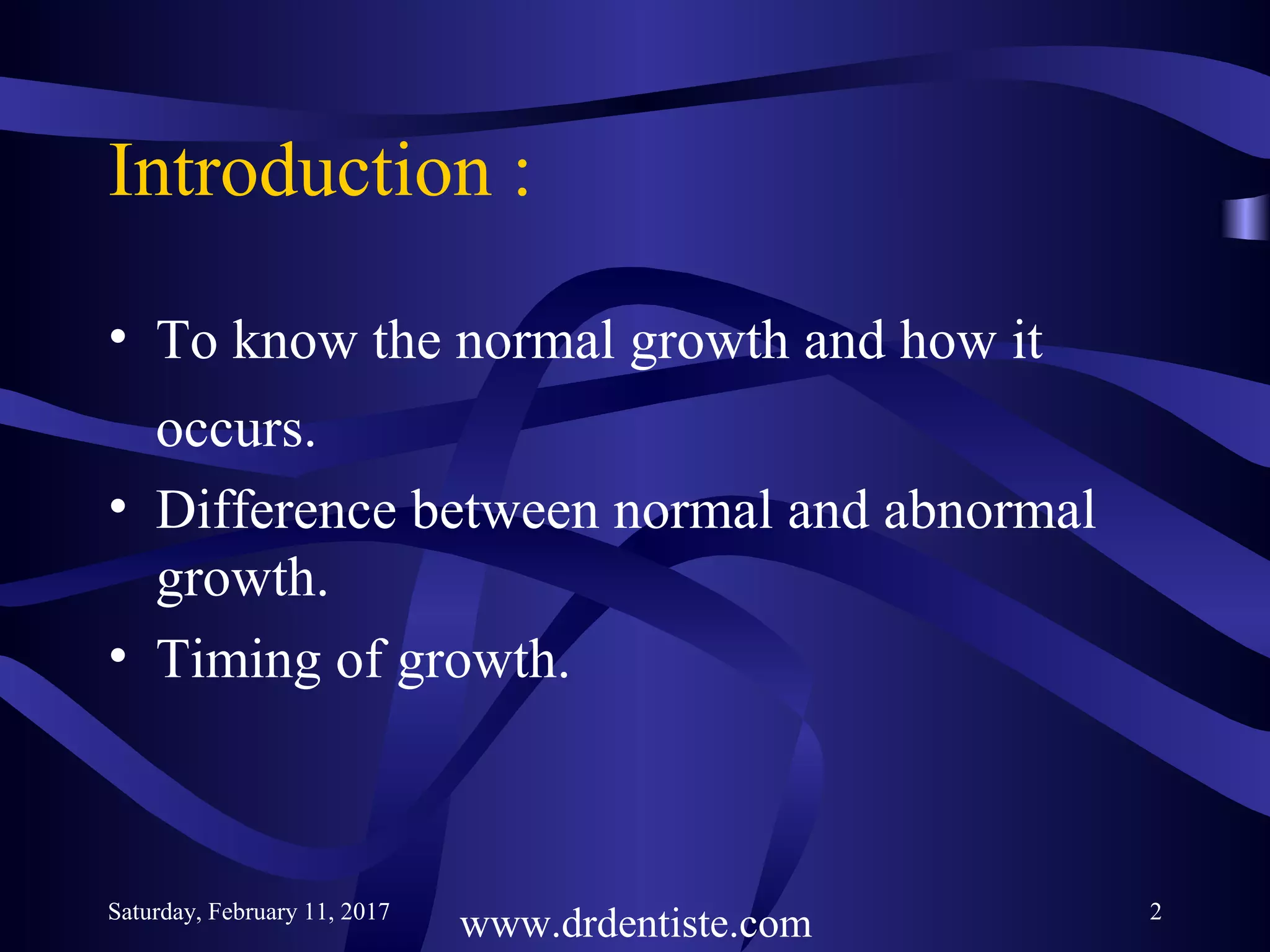 growth & development in orthodontics | PPT