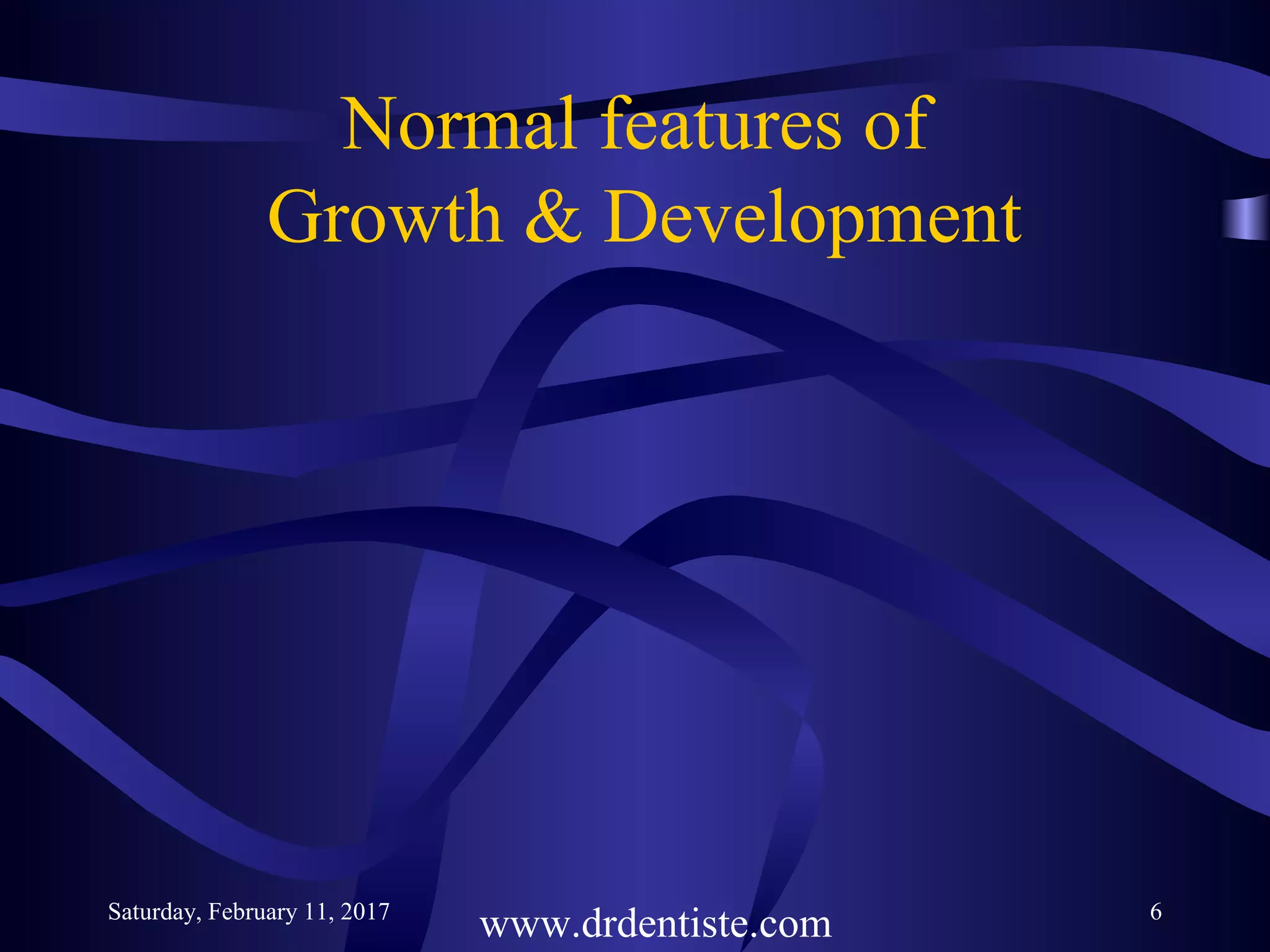 growth & development in orthodontics | PPT