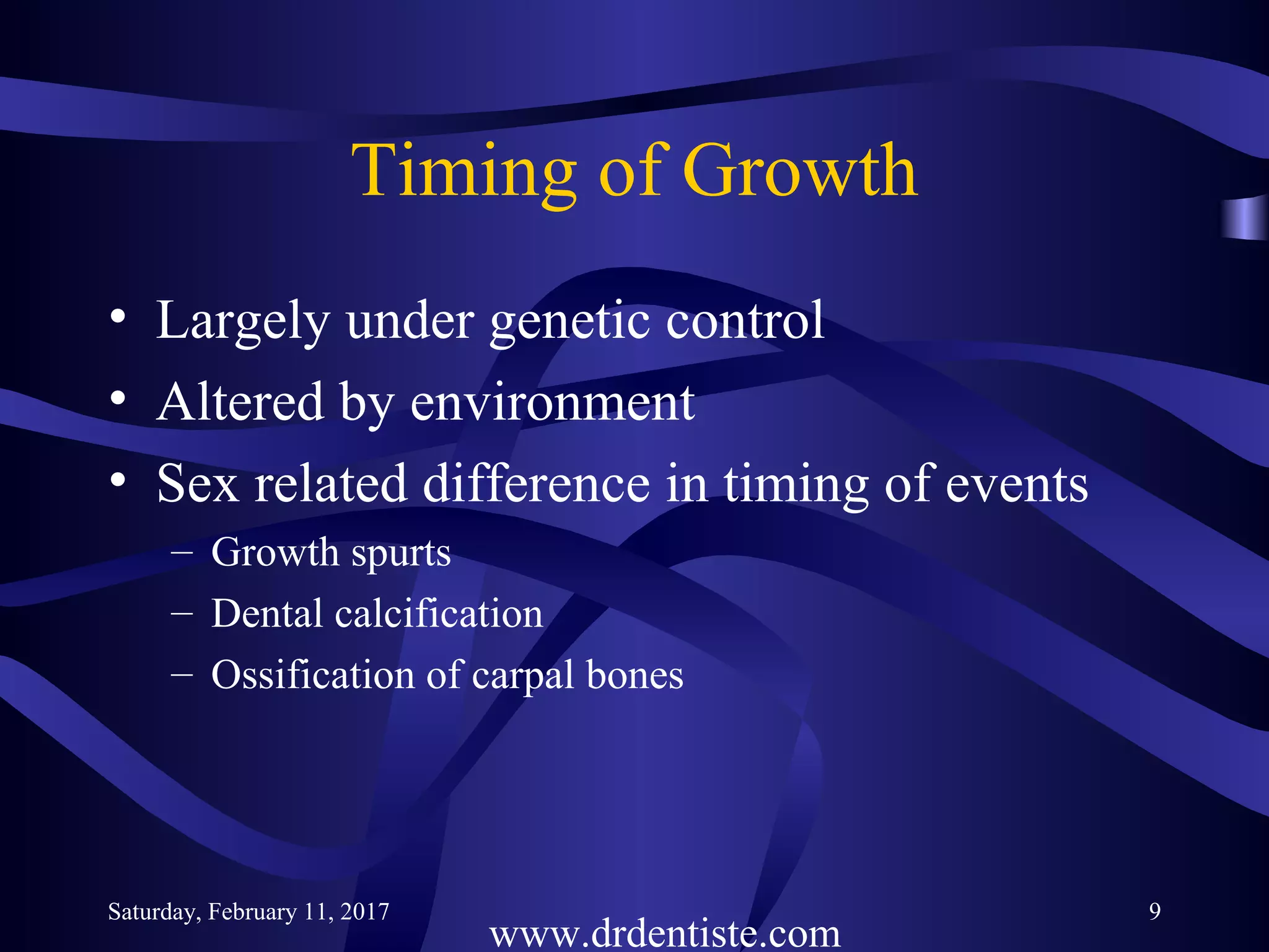 growth & development in orthodontics | PPT