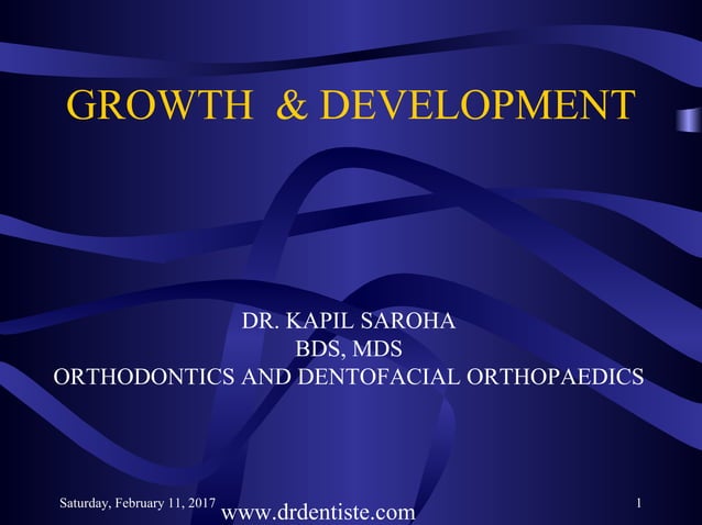 growth & development in orthodontics | PPT | Bone and Joint Conditions ...