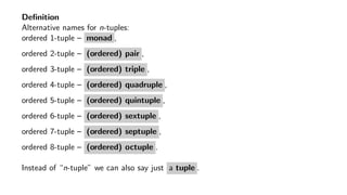 2.8 Ordered tuples | PDF | Databases | Computer Software and Applications