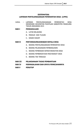 2. halaman depan lppd | PDF