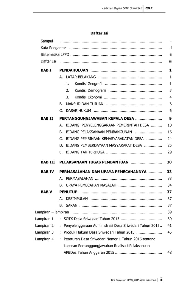 2. halaman depan lppd | PDF