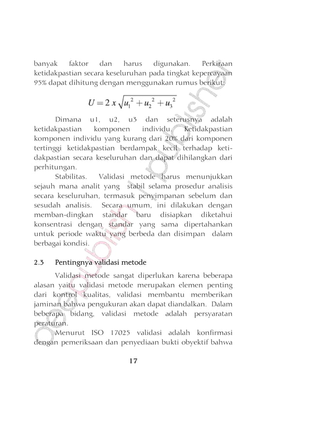 2. buku validasi metode ok | PDF