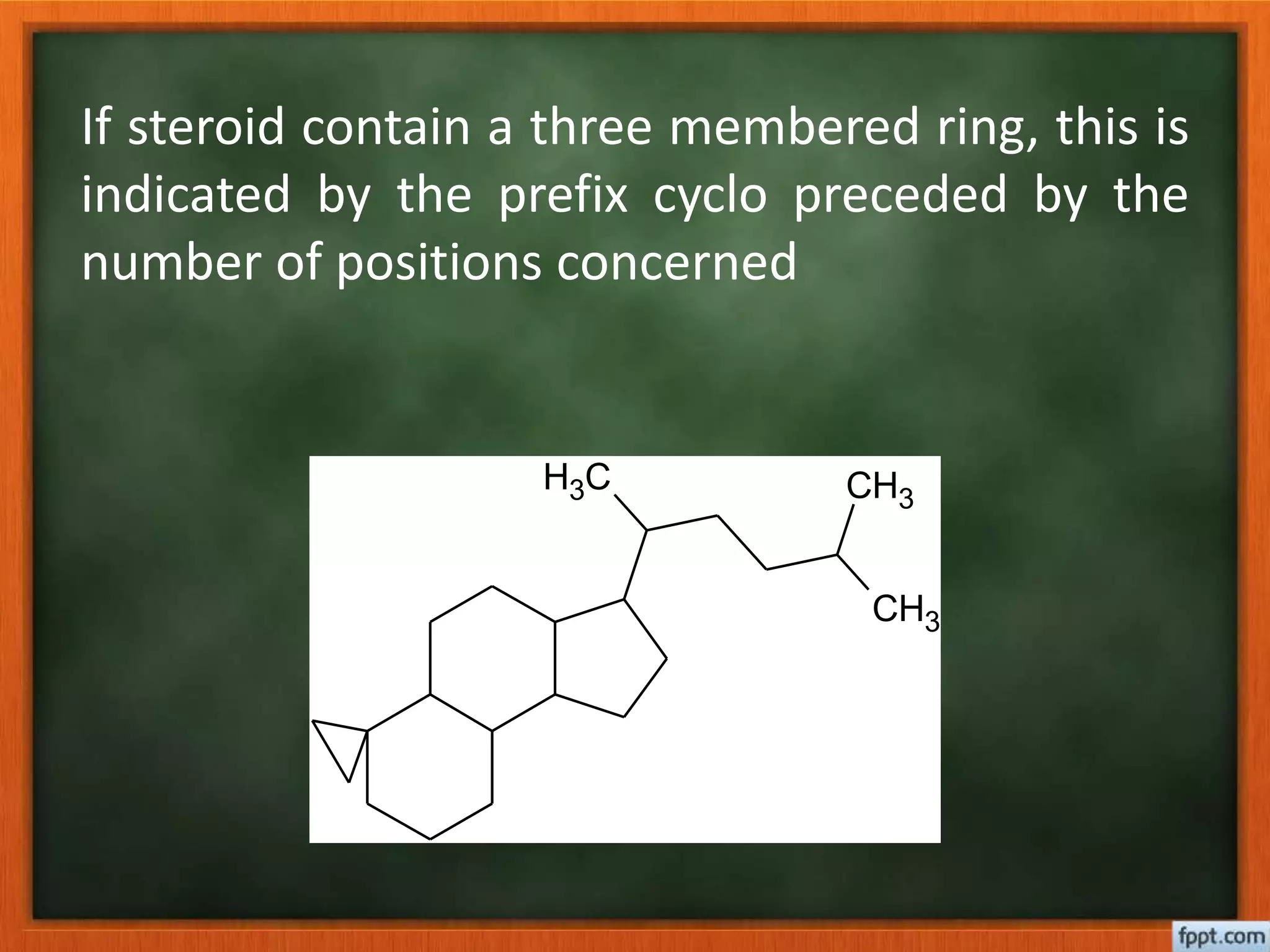2.nomenclature of steroids | PPTX