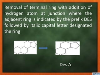 2.nomenclature of steroids | PPTX