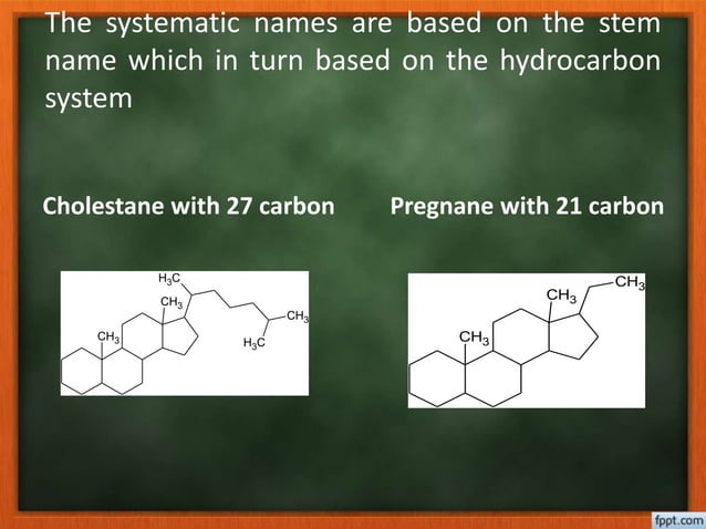 2.nomenclature of steroids | PPTX | Chemistry | Science