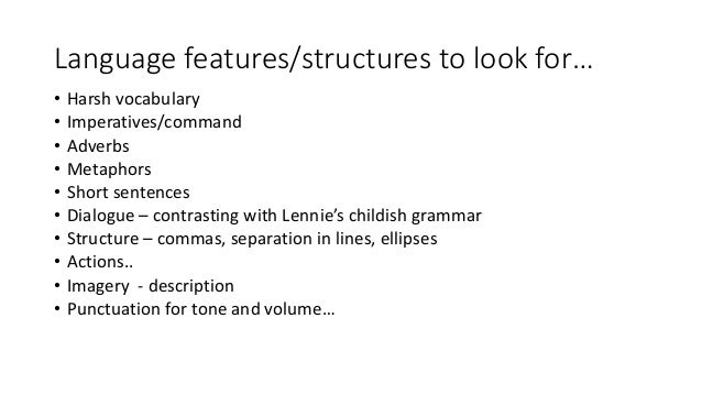 2. exploring use of language and structure