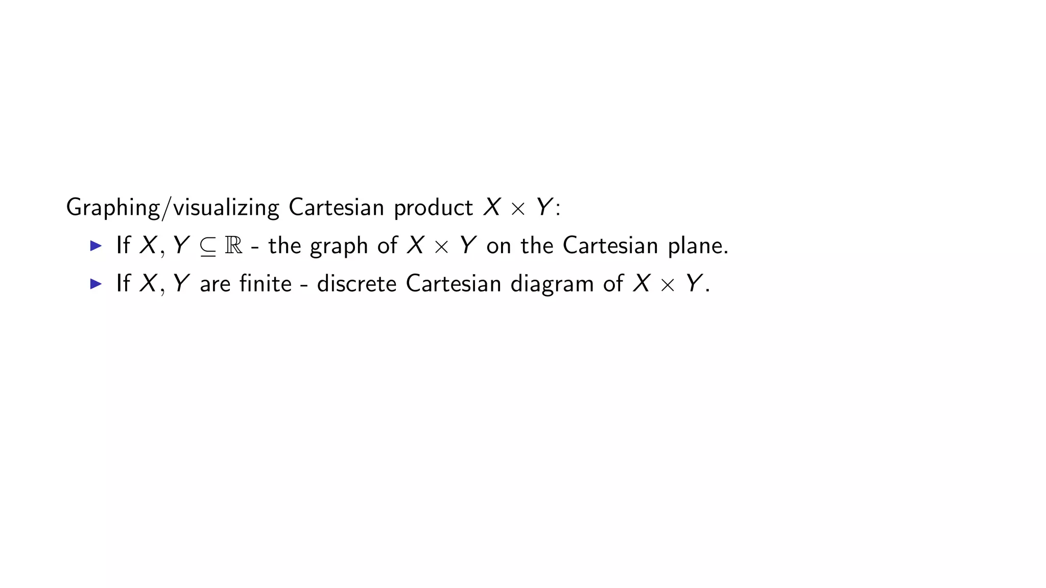 2.9 Cartesian products | PDF