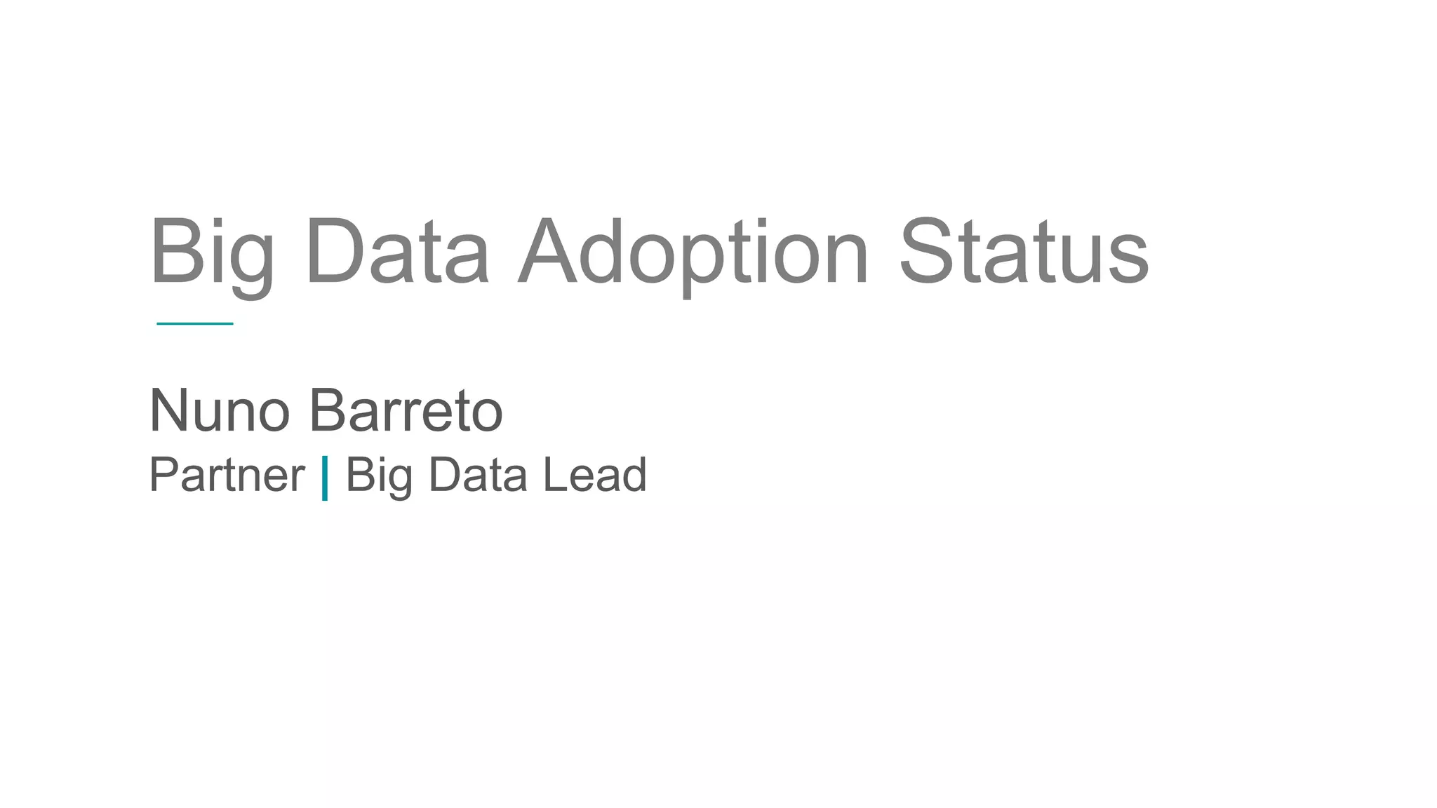 Big Data Adoption Status | PPTX