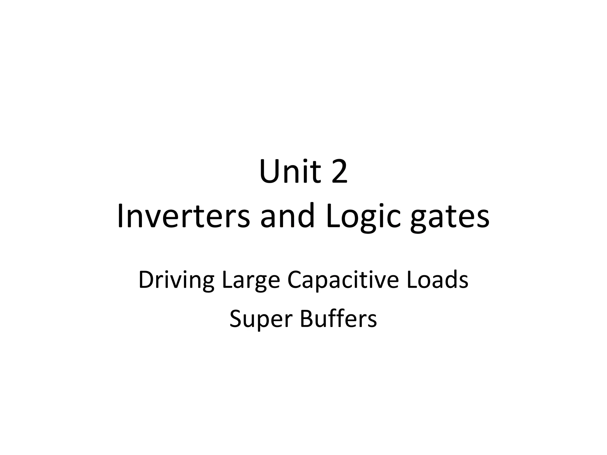 Driving large capacitive loads | PPT