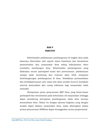 2. draft contoh naskah rkp des | DOC