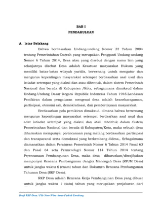 2. draft contoh naskah rkp des | DOC