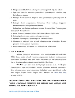 2. draft contoh naskah rkp des | DOC