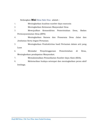 2. draft contoh naskah rkp des | DOC