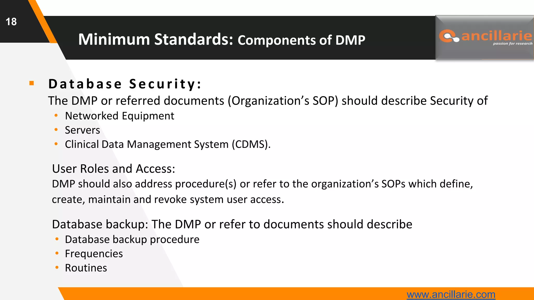 Data management plan (important components and best practices) final v ...