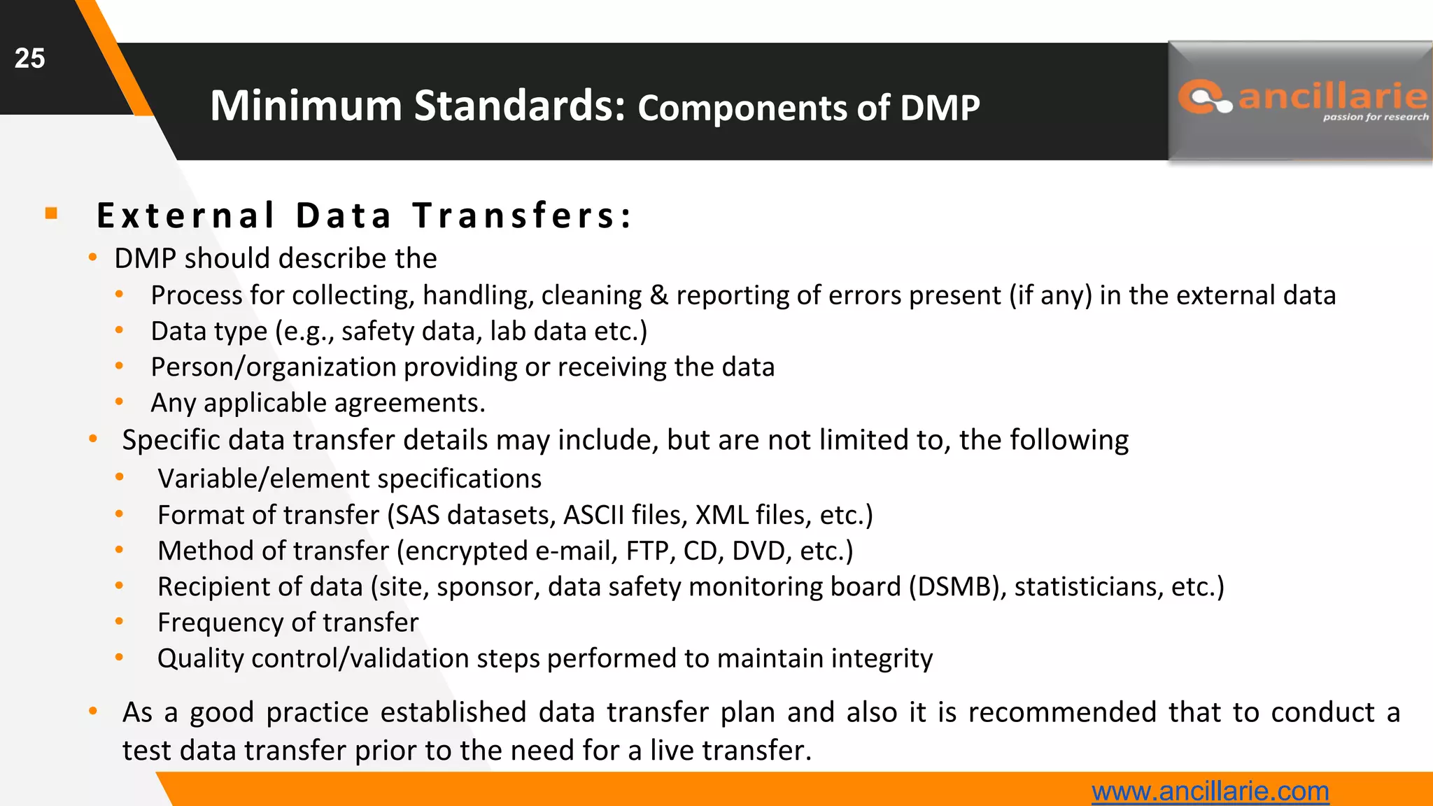 Data management plan (important components and best practices) final v ...