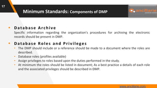 Data management plan (important components and best practices) final v ...