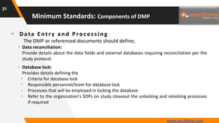 Data management plan (important components and best practices) final v ...