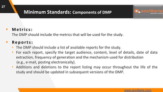 Data management plan (important components and best practices) final v ...