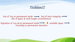 space management in Deciduous teeth | PPTX