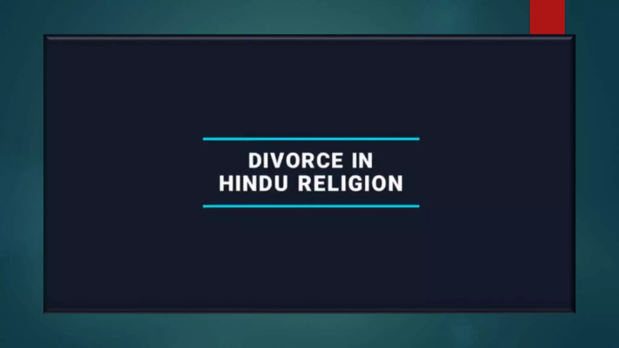 Divorce in hindu religion | PPTX
