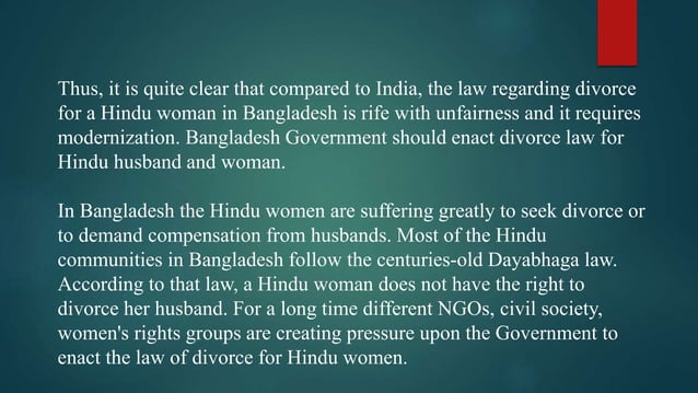 Divorce in hindu religion | PPTX